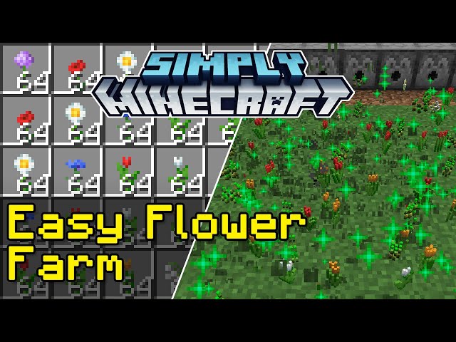 How to make flower farms in Minecraft