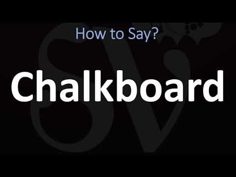 How to Pronounce Chalkboard? (CORRECTLY)