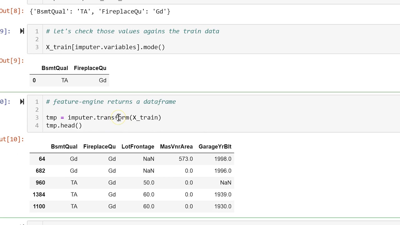 Frequent category imputation with Feature-engine
