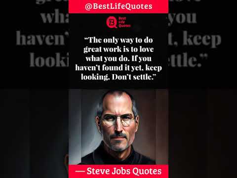 #9 The only way to do great work...| STEVE JOBS Quotes | #motivation #quotes #shorts #status