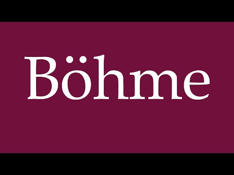 How to Pronounce ''Böhme'' (Bohemian) Correctly in German
