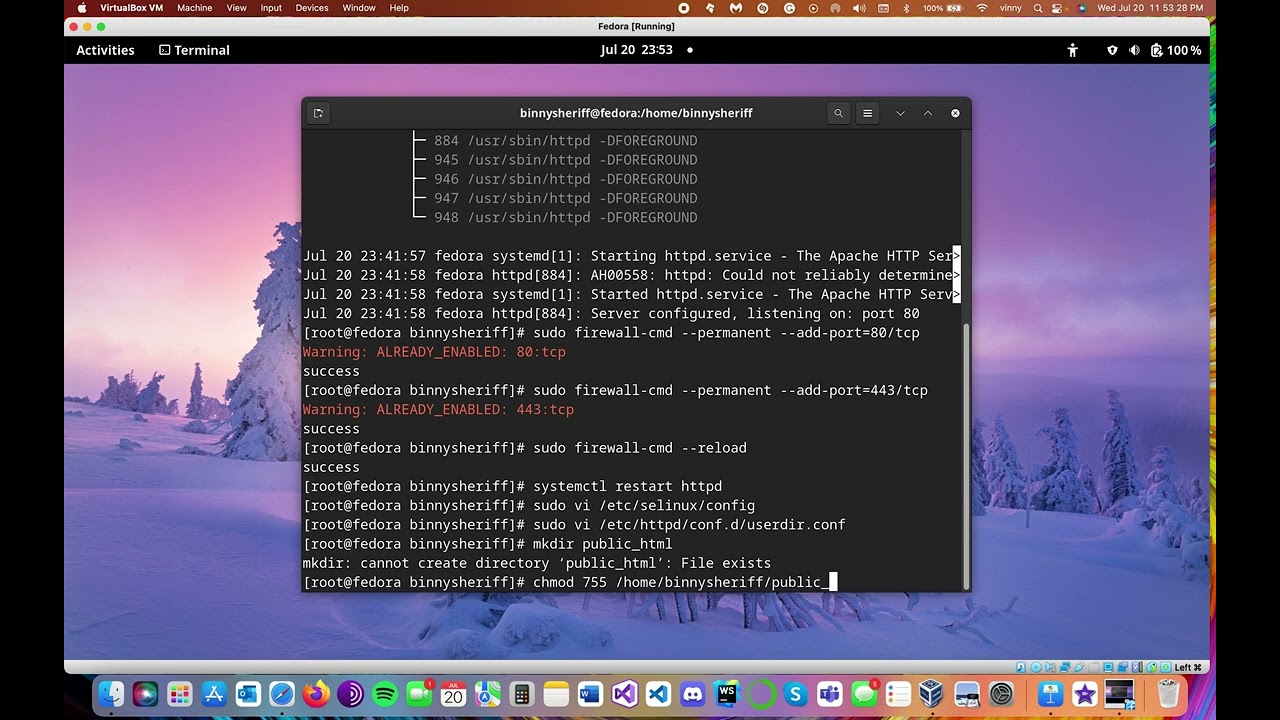 Linux Assignment#3 Apache Web Server