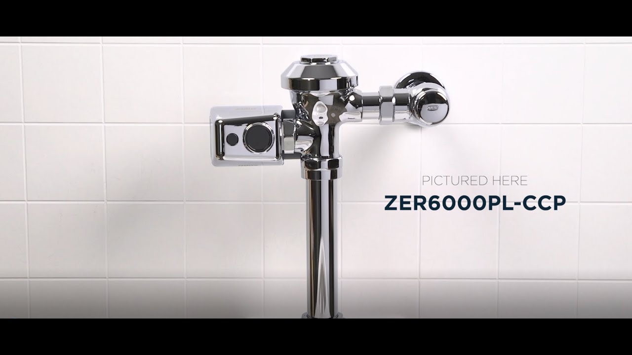 Installing a ZER6000PL-CCP Battery-Powered, Sensor-Operated Flush Valve