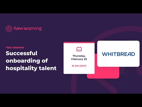 Webinar: 'Successful onboarding of hospitality talent'