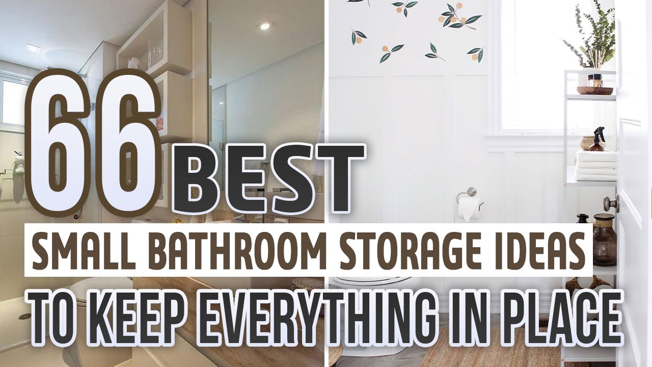 66 Small Bathroom Storage Ideas To Keep Everything In Place