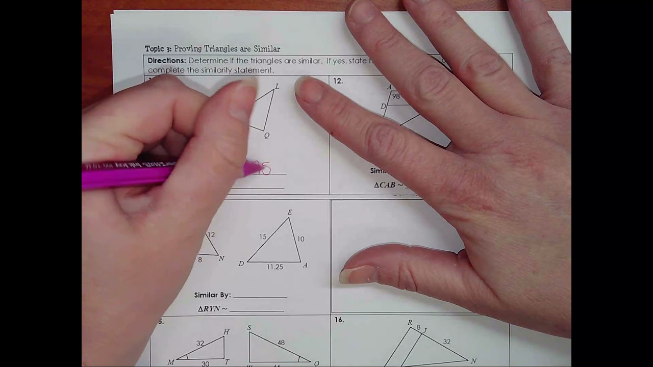 Geometry Chapter 7 Test Review