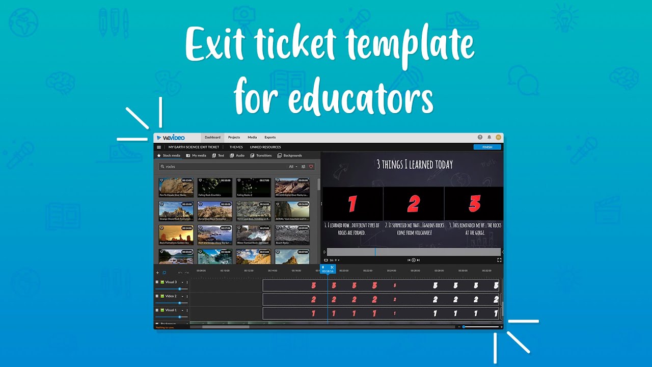 How to create an exit ticket using a template