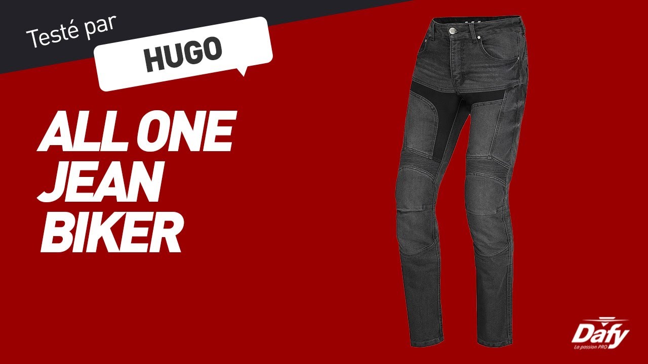 HUGO PRESENTS THE ALL ONE BIKER JEANS
