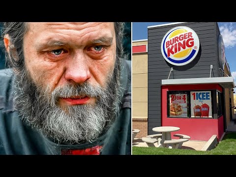 Homeless man asks Burger King worker 'What can I get for $0.50?' – The boy's response?...