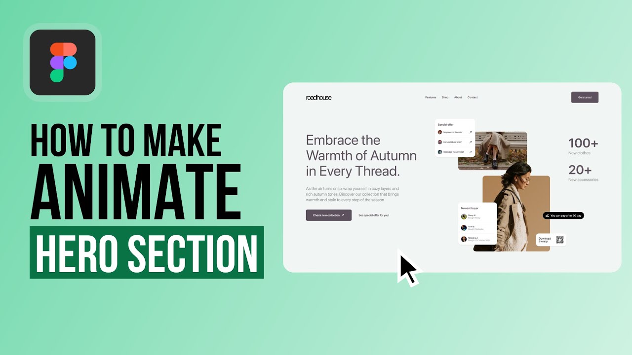 How to make… Animate Hero Section | Figma Tutorial