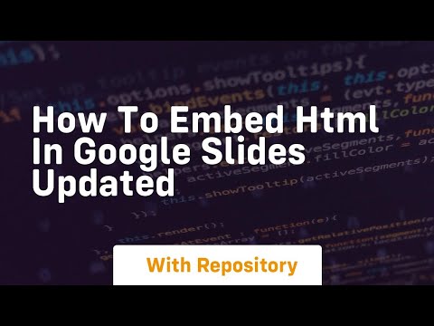 How to embed html in google slides updated