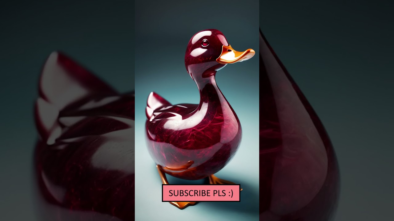 Cool ducks made of red ruby #shorts #duck #AI #art #cool #design #ideas #ducks #red #ruby