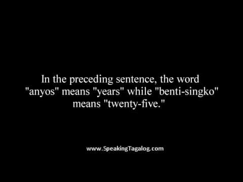 The word I in-Filipino