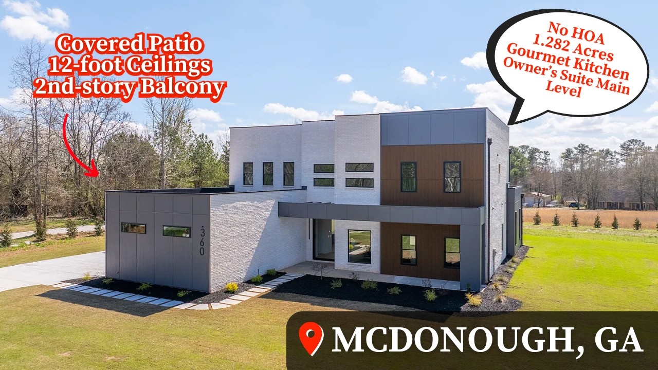Living In McDonough, GA | 1.282 Acres | Custom-Built | Home Tour | 12ft Ceilings | Atlanta New Homes