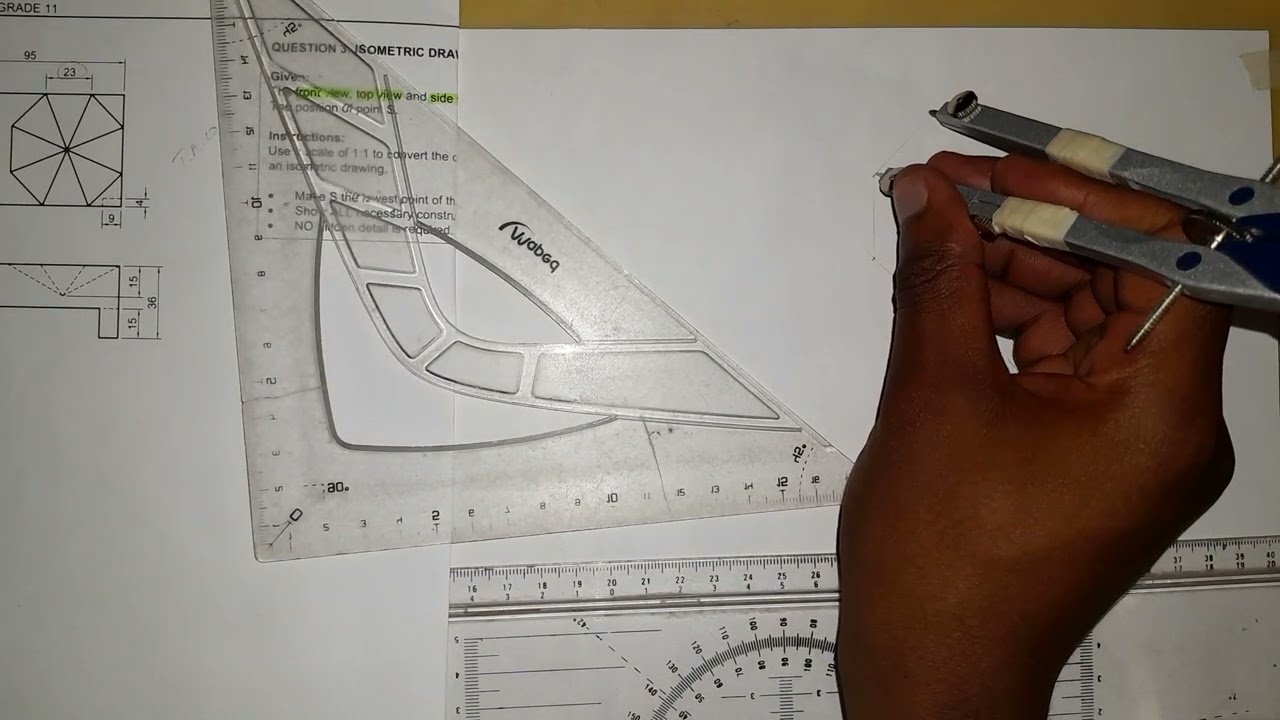 EGD GRADE 11- ISOMETRIC DRAWING [PART 1] #art #drawing #egd #SKETCH #DIY #technicaldrawing #diy 