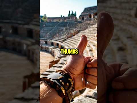 The Origins of the Thumbs-Up gesture: From Gladiator Arenas to Global Approval #gesture #gladiator