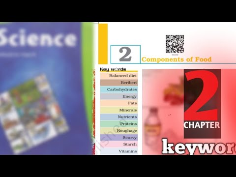 NCERT class vi 2nd chapter : Components of Food keywords words and Full explanation in hindi
