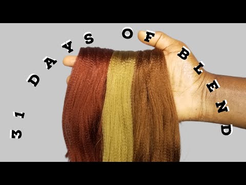 BLENDING BRAIDING HAIR COLOUR 350 30 AND 27 | 31 DAYS OF BLEND | CUSTOM COLOUR BLEND