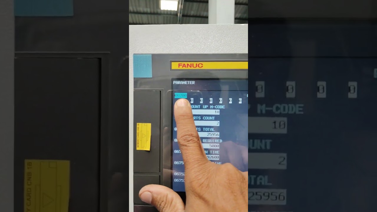 FANUC cnc controller job part count enable