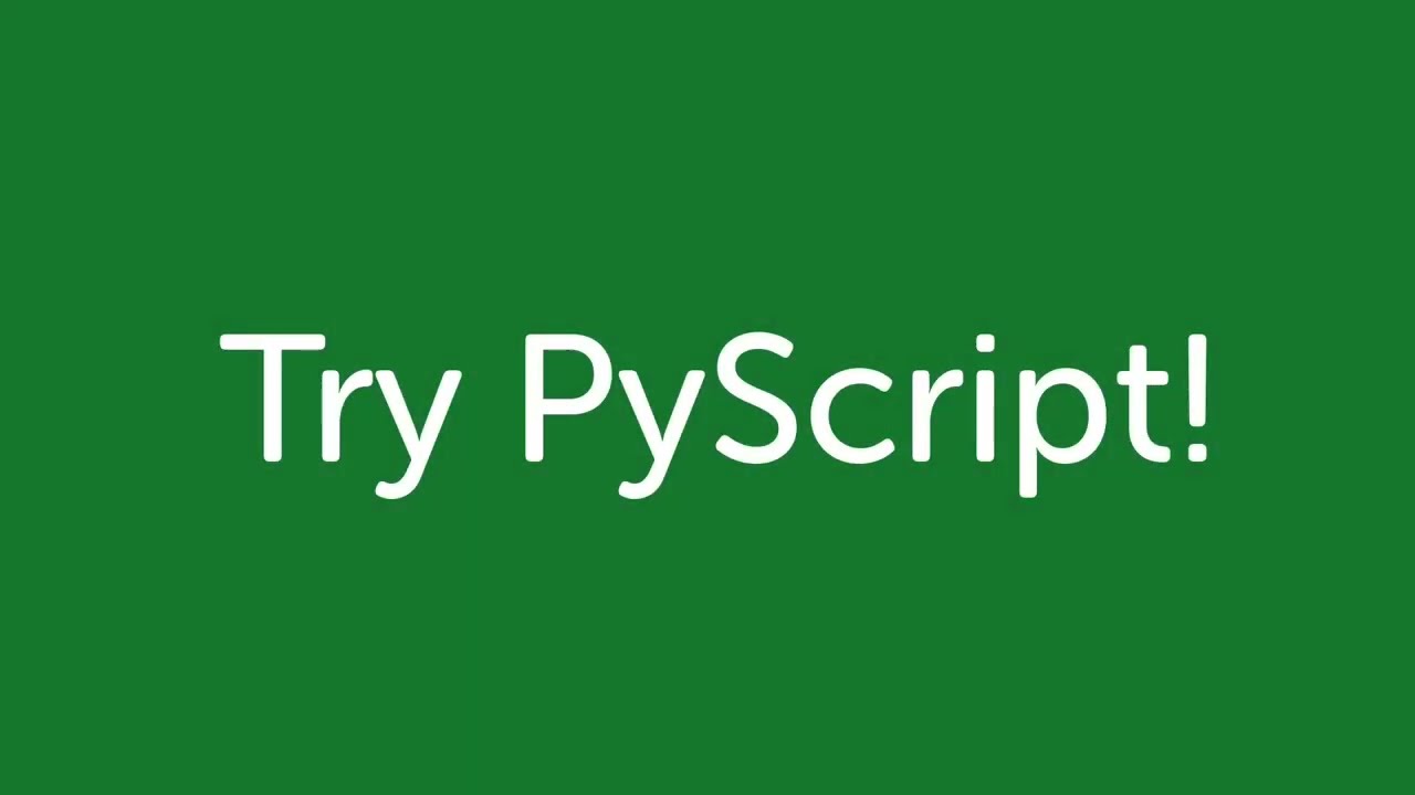 Try PyScript!