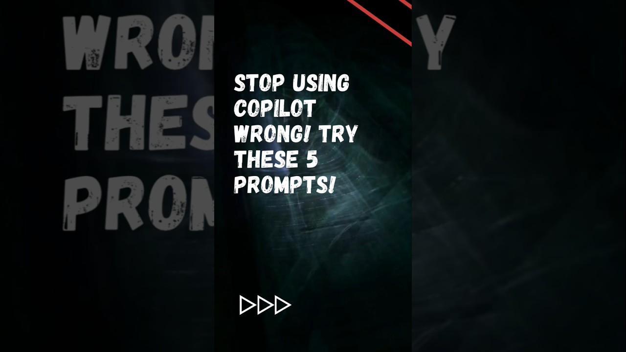 5 MAGIC Prompts to MASTER GitHub Copilot! 🤯 #Coding #Shorts