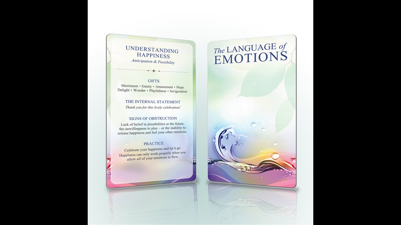 Cards! The Language of Emotions card deck
