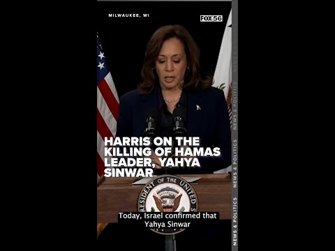 Harris on the killing of Hamas leader, Yahya Sinwar