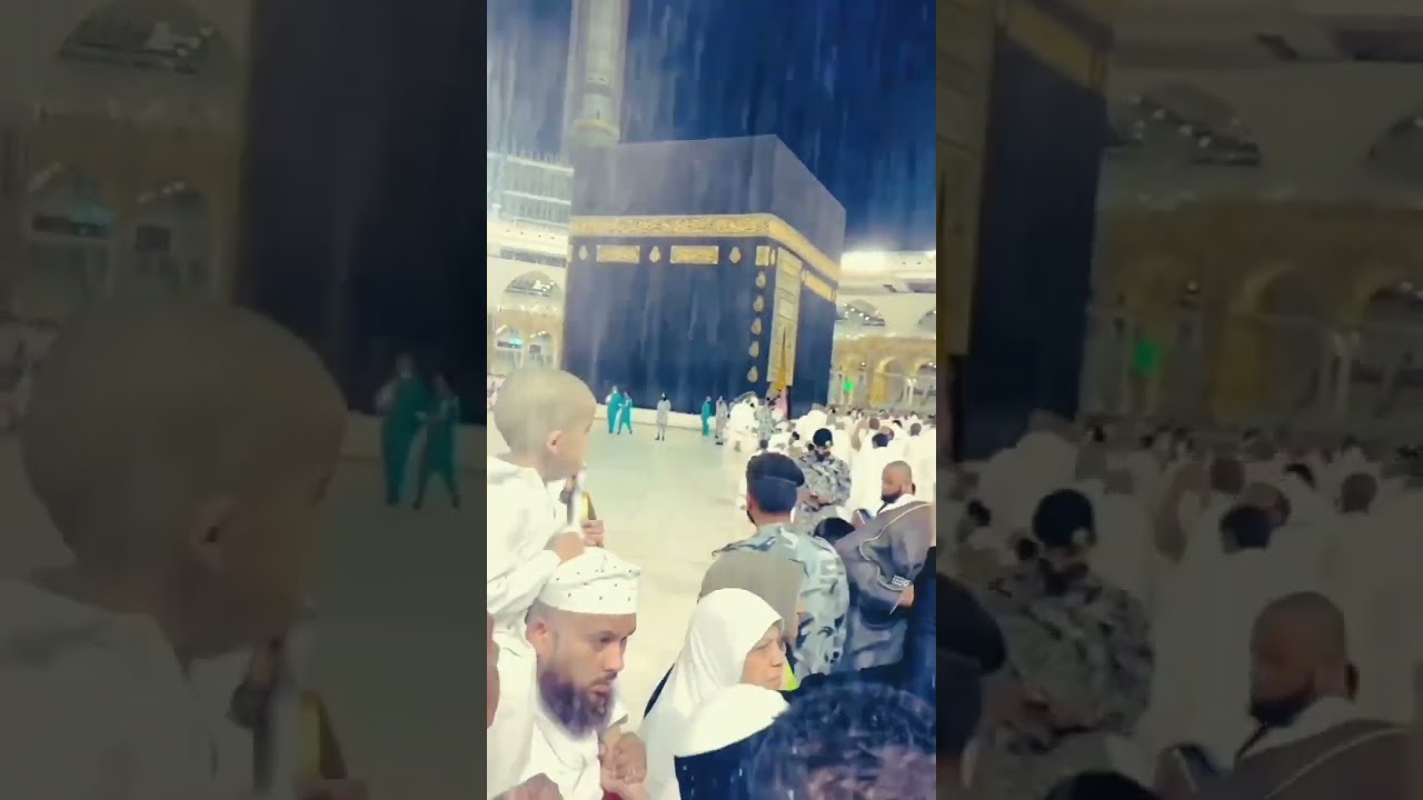 Kaaba the rain! #makkah #kaaba #islamic #shorts #youtubeshort #viral #viralreels #whatsappstatus