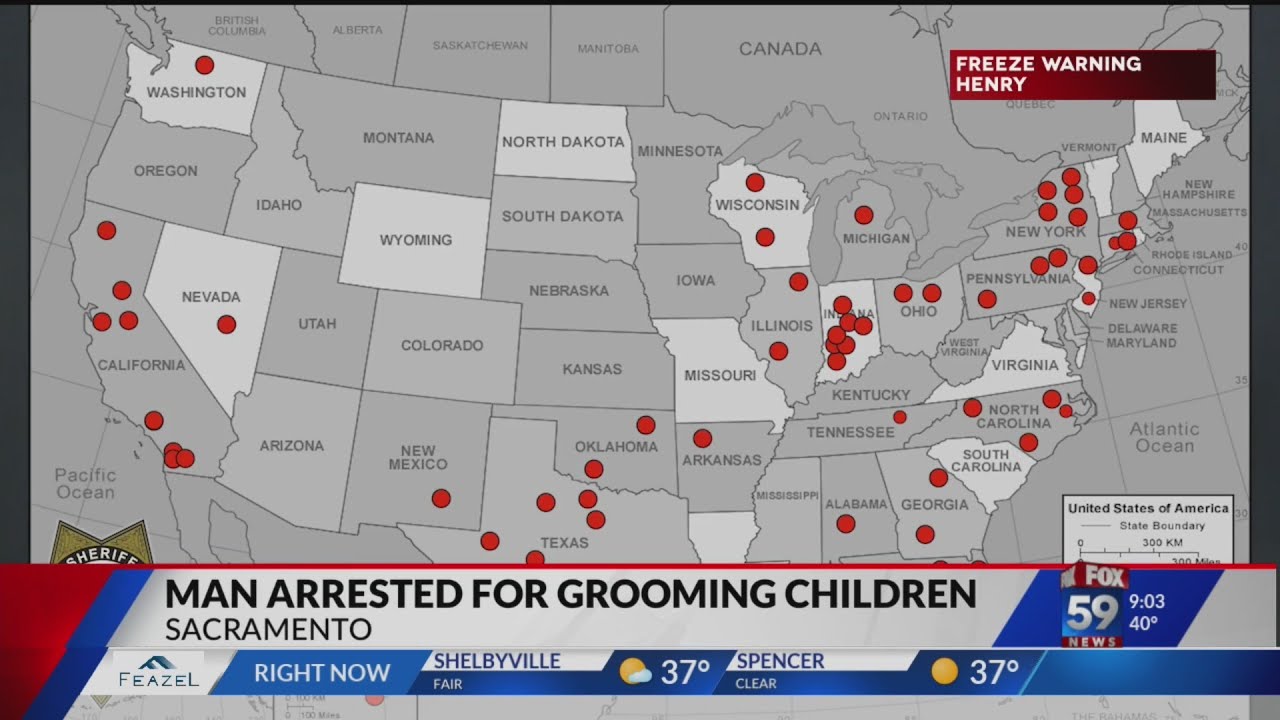 California man arrested for allegedly grooming children across US, including Indiana