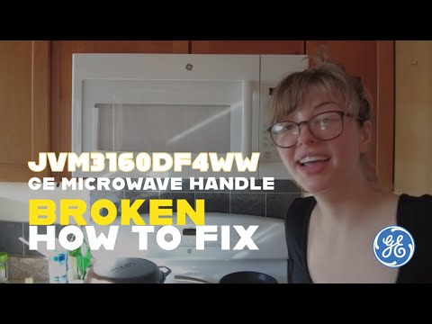 GE Microwave Handle Broken - How to Fix - Model JVM3160DF4WW