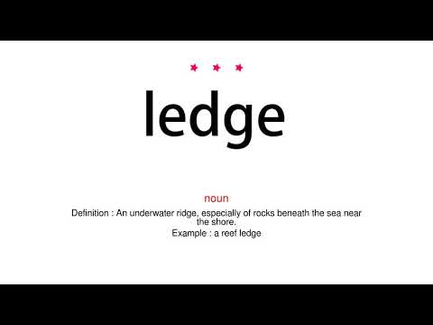 How to pronounce ledge - Vocab Today