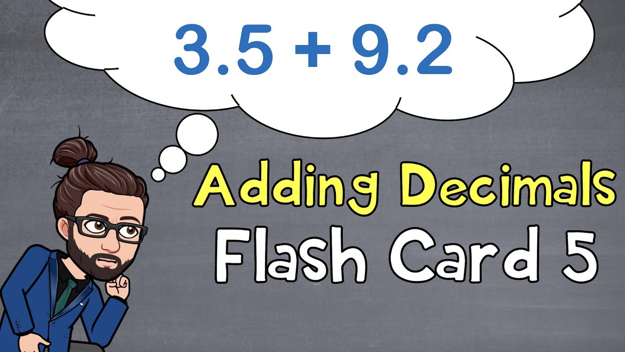 Adding Decimals | Flash Card 5 | The Math Review | 6NS3