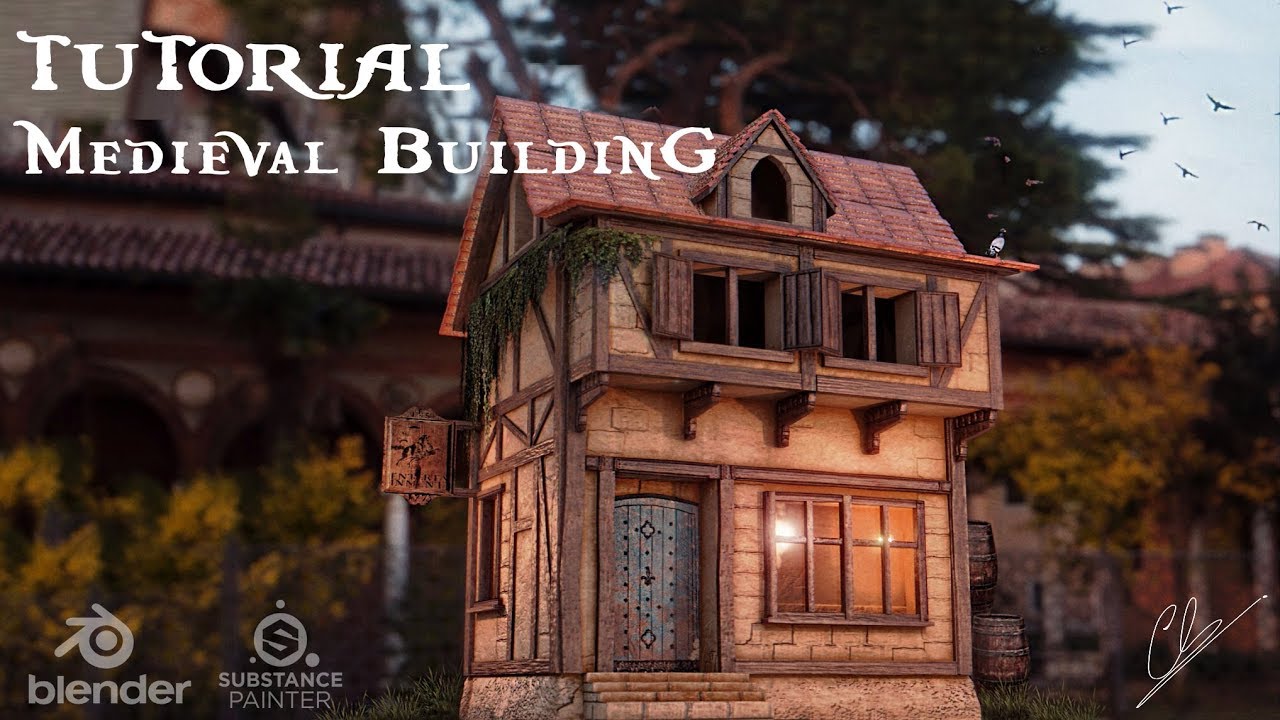 TUTORIAL - How to create a Medieval Building using Blender and Substance Painter