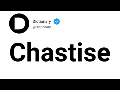 Chastise Meaning In English