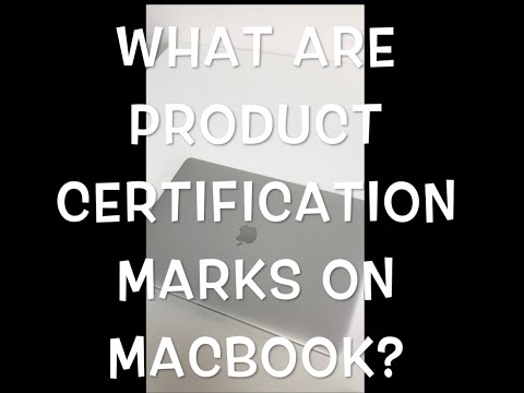 What are product certification marks on MacBook?