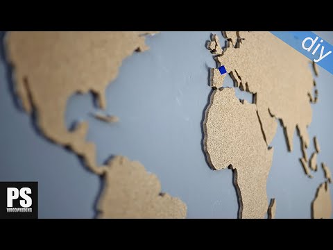 Build This Cork World Map and Mark Your Adventures