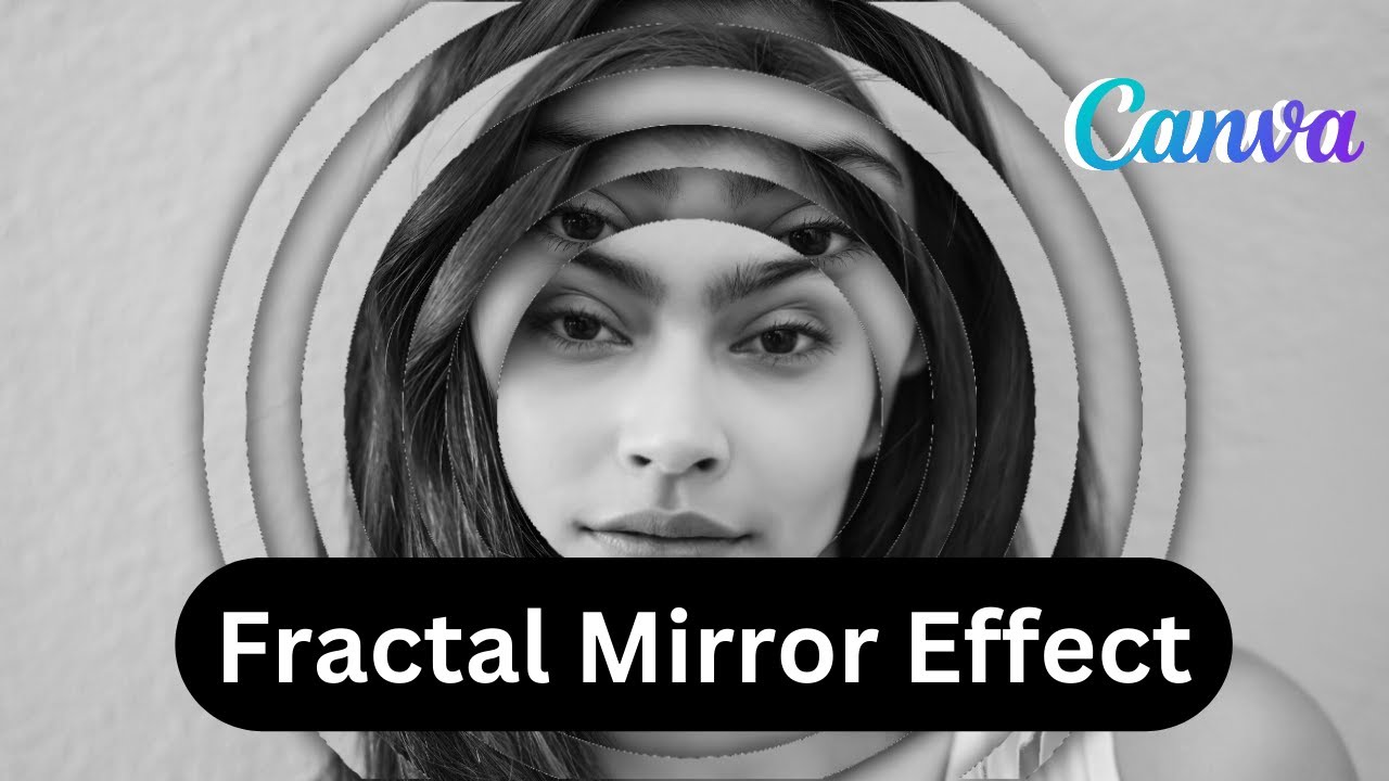 How to create a Fractal Mirror effect | canva tutorials