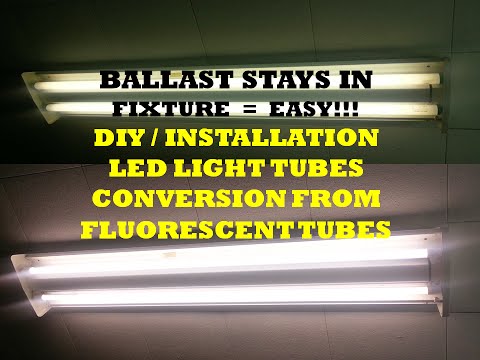 4 Ft. LED Tube Retrofit WITHOUT Ballast Bypass! / Conversion Save Energy / Ballast Compatible T8 T12