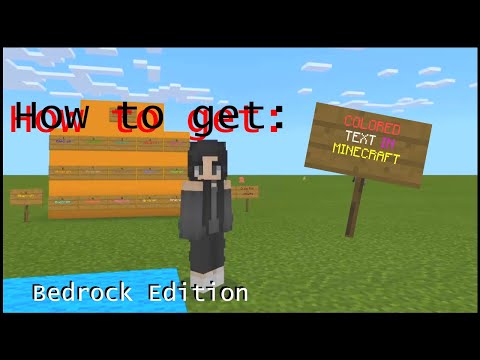 HOW TO GET COLORED TEXT IN MINECRAFT BEDROCK EDITION!! (Windows 10, Xbox, Ps4, Nintendo, and PE!)