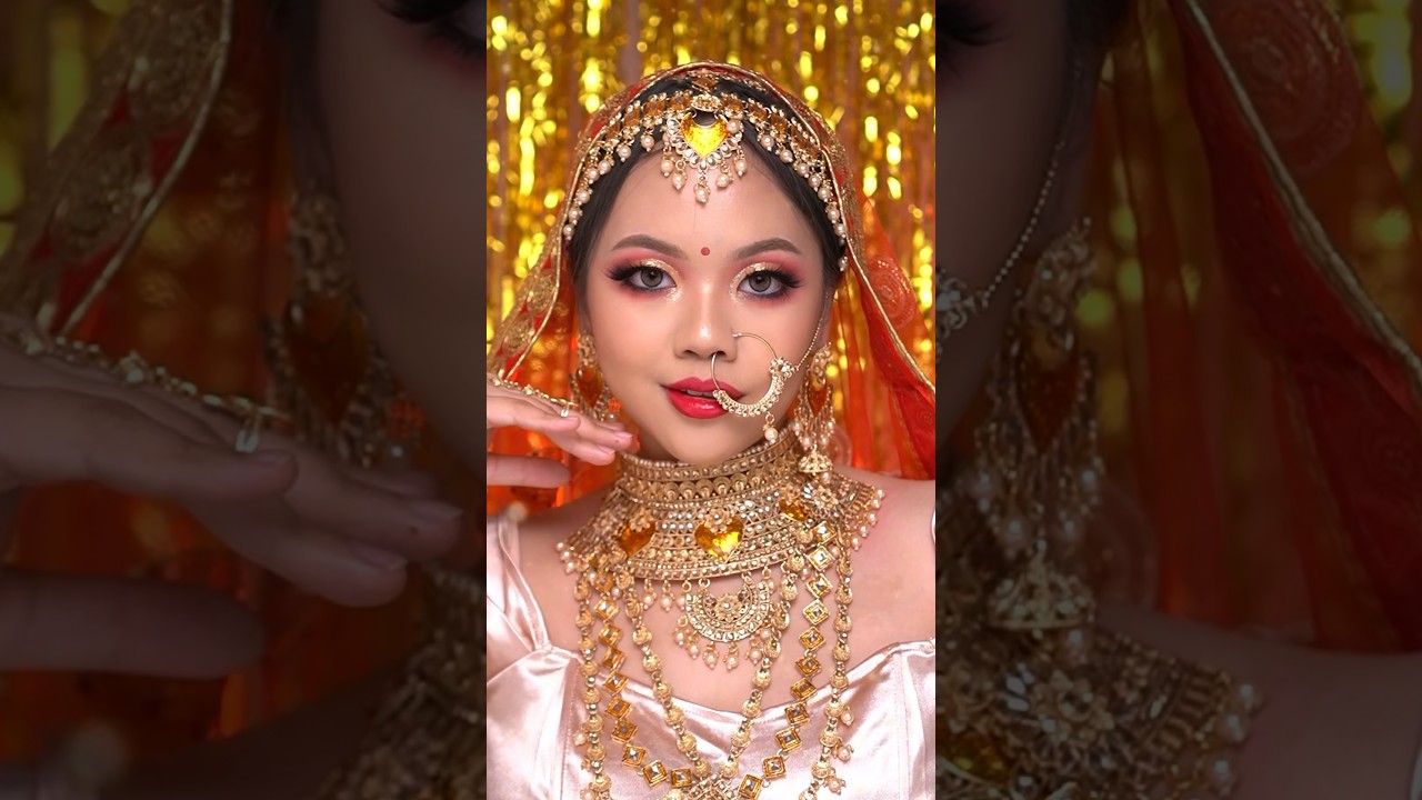 Asoka Makeup from Indonesia 🇮🇩✨ ib @QuỳnhThi 🫰🏻 #asokamakeup #indianbridalmakeup #makeup