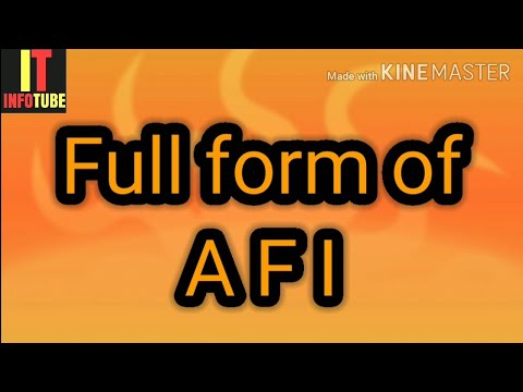 Full form of AFI | what is afi