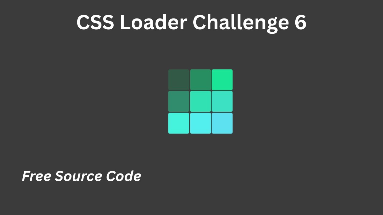 CSS Animation Tutorial | CSS Loader Challenge 6 #cssanimation #csstutorial #cssloader