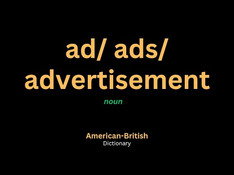 Ad/ Ads/ Advertisement Meaning | Ad Definition in English | Oxford Dictionary 3000 and 5000