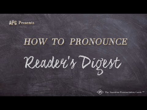 How to Pronounce Reader's Digest (Real Life Examples!)