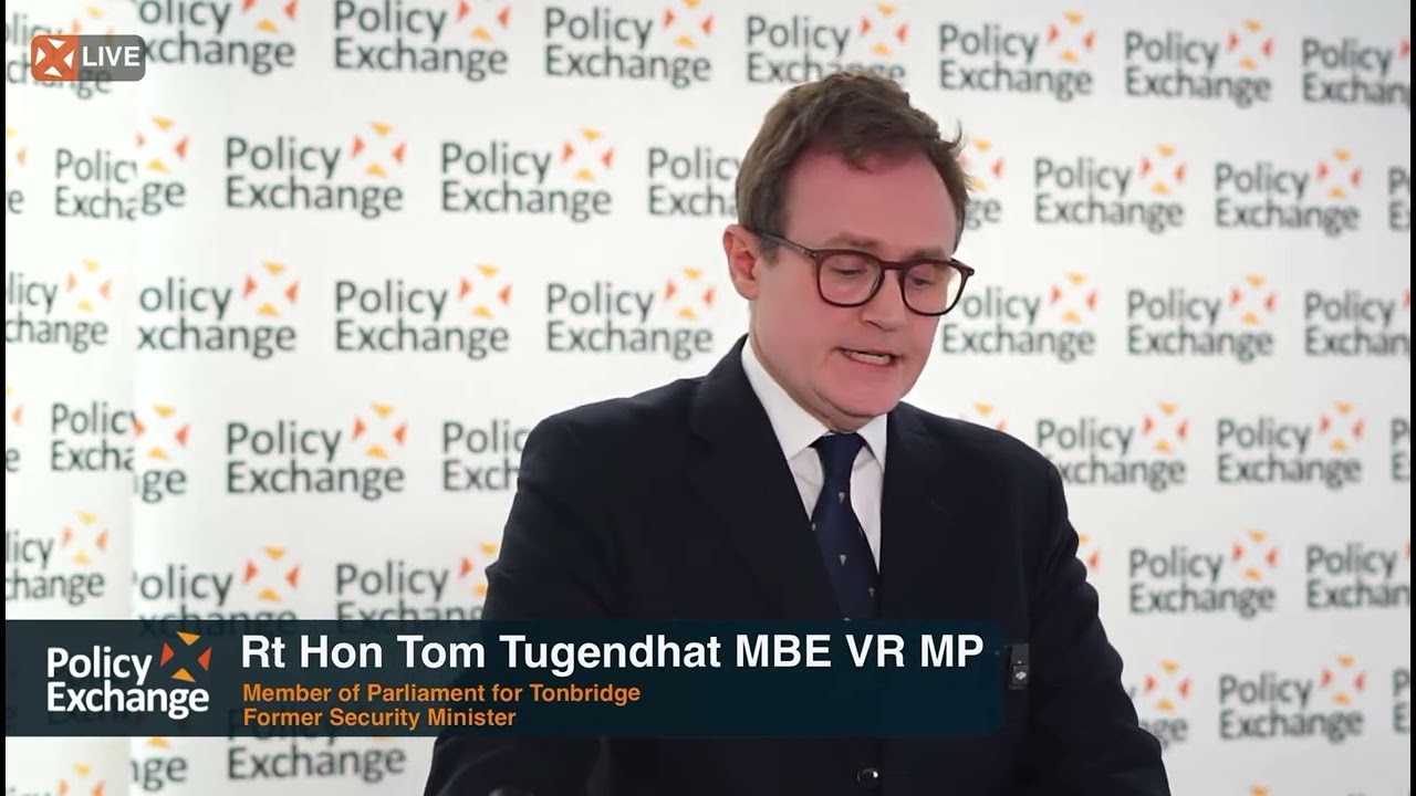 Tom Tugendhat at Policy Exchange