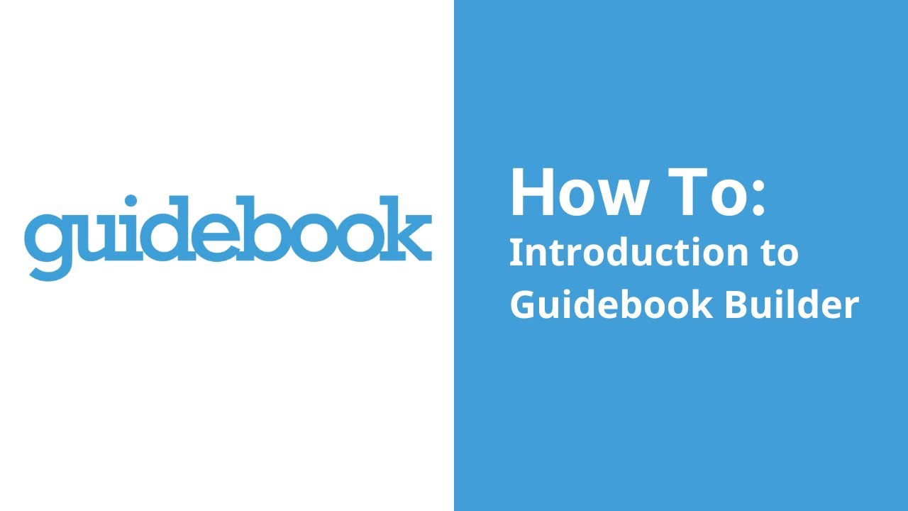 Introduction to Guidebook Builder
