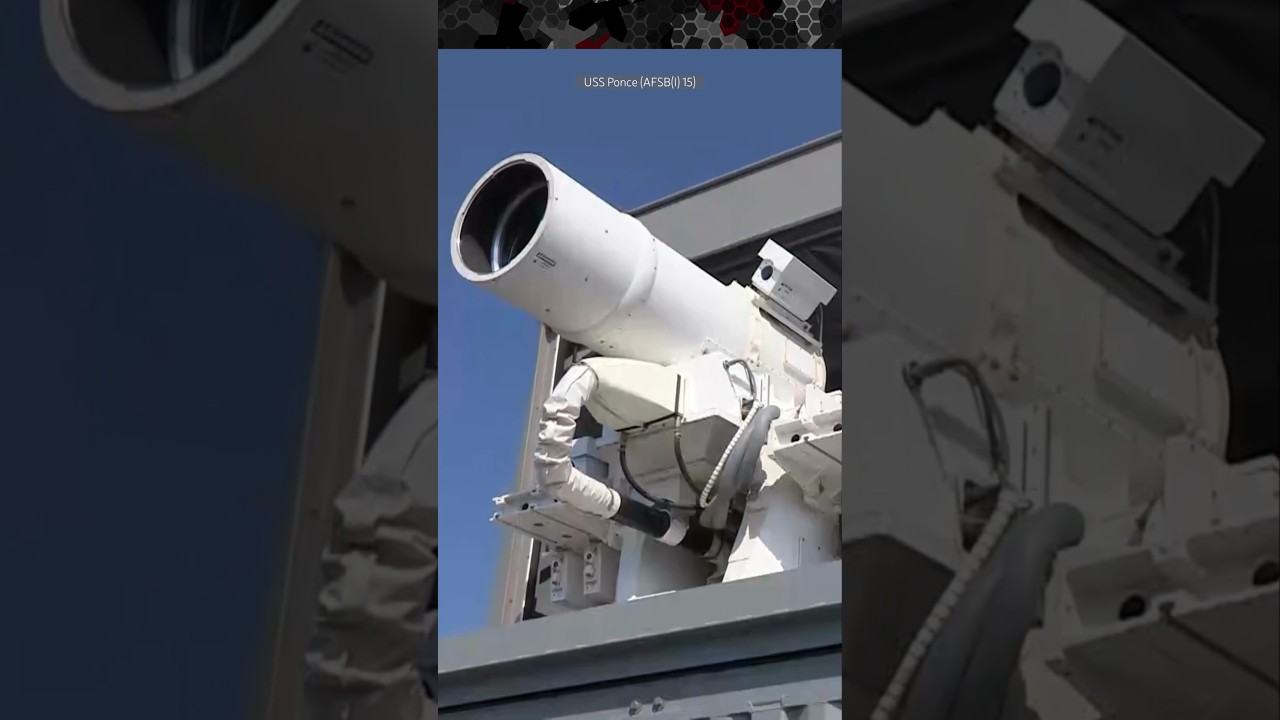 U.S. Navy's Laser Weapon System (LaWS) Test Fire