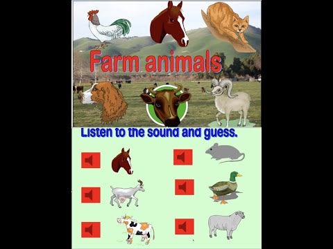 how to teach animals in the Kindergarten ESL | Animal powerpoint guessing game|teach animals kid
