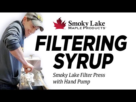 Filtering Maple Syrup – Filter Press with Hand Pump