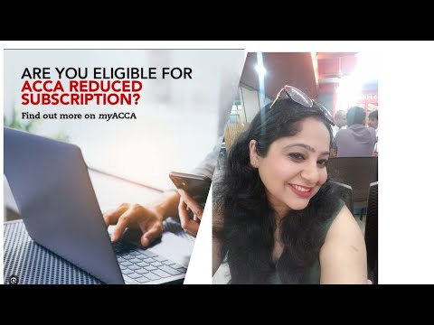 Live video to apply Reduced Membership Subscription ACCA